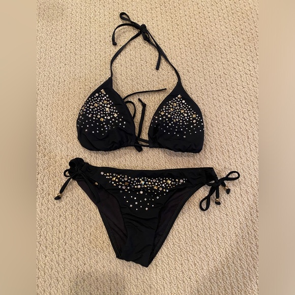 Guess | Swim | Guess Usa 2 Piece Swim String Bikini Embellished Padded ...